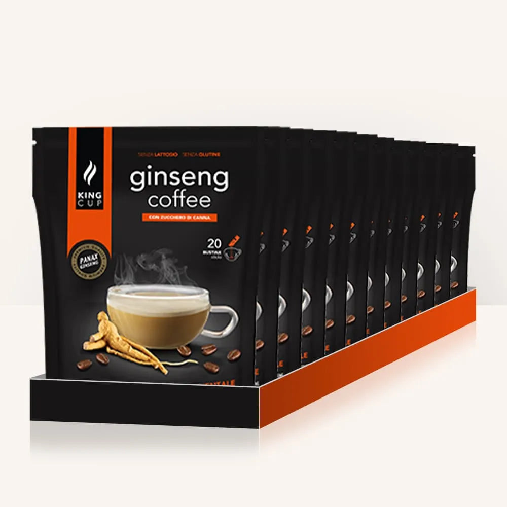 Promo 10 confezioni - Caffè al Ginseng con zucchero di canna – King Cup ...